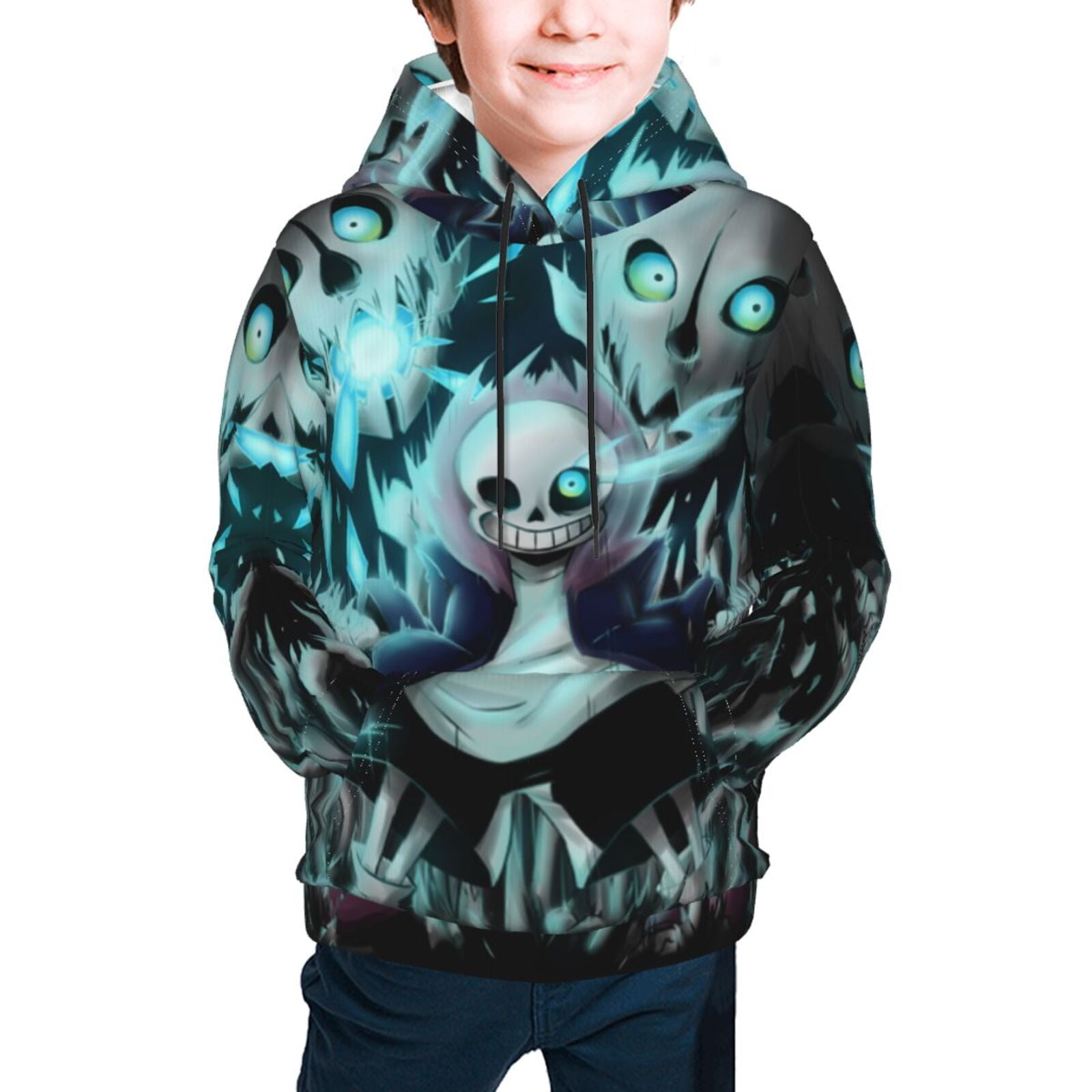 Youth Hoodies Undertale Sans 3D Printing Boys And Girls Pullover Hooded ...
