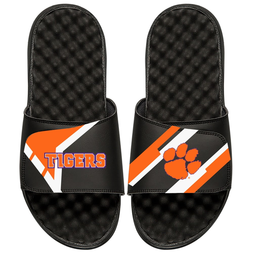 Youth ISlide Black Clemson Tigers Starter Jacket Slide Sandals ...