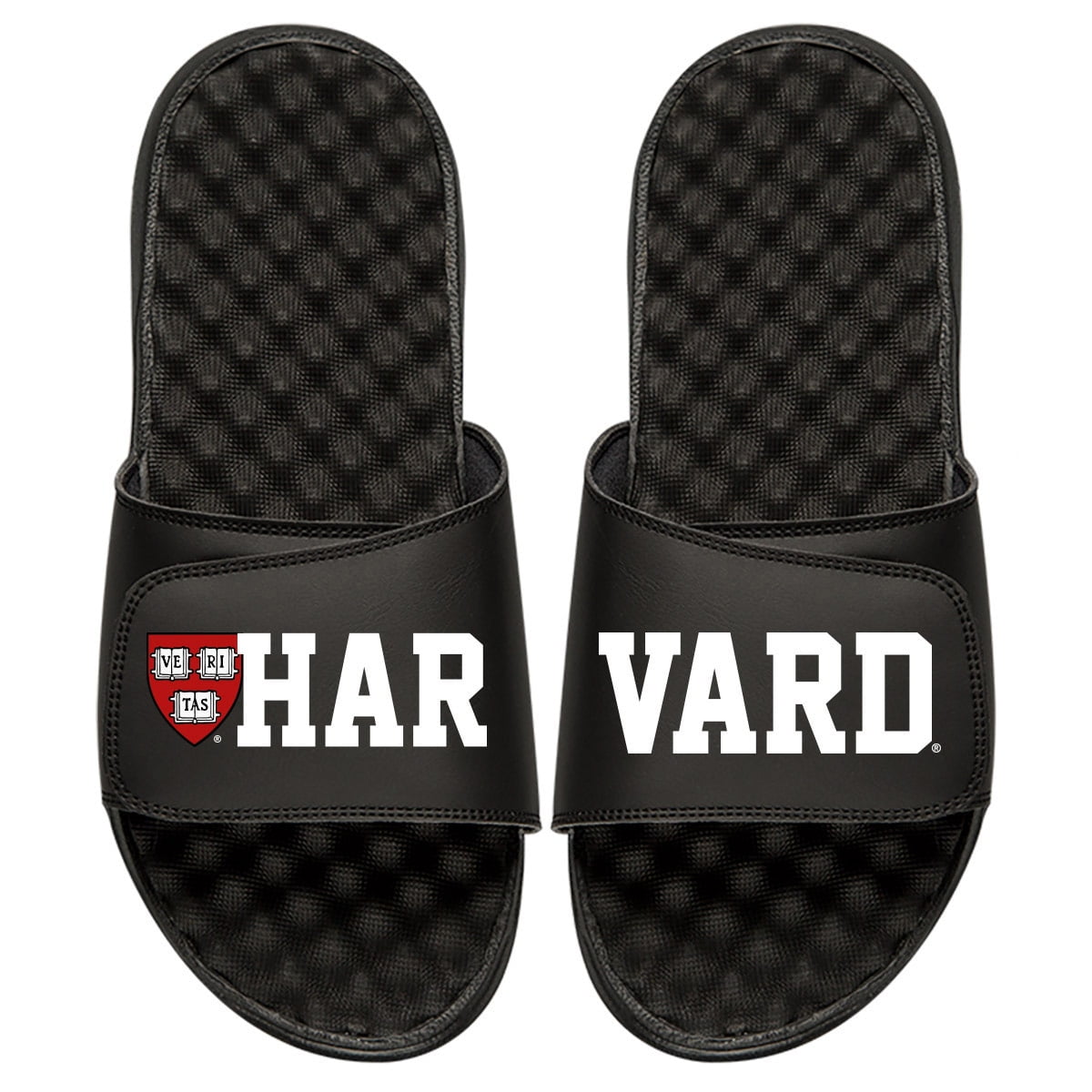 Youth ISlide Black Harvard Crimson Split Slide Sandals - Walmart.com
