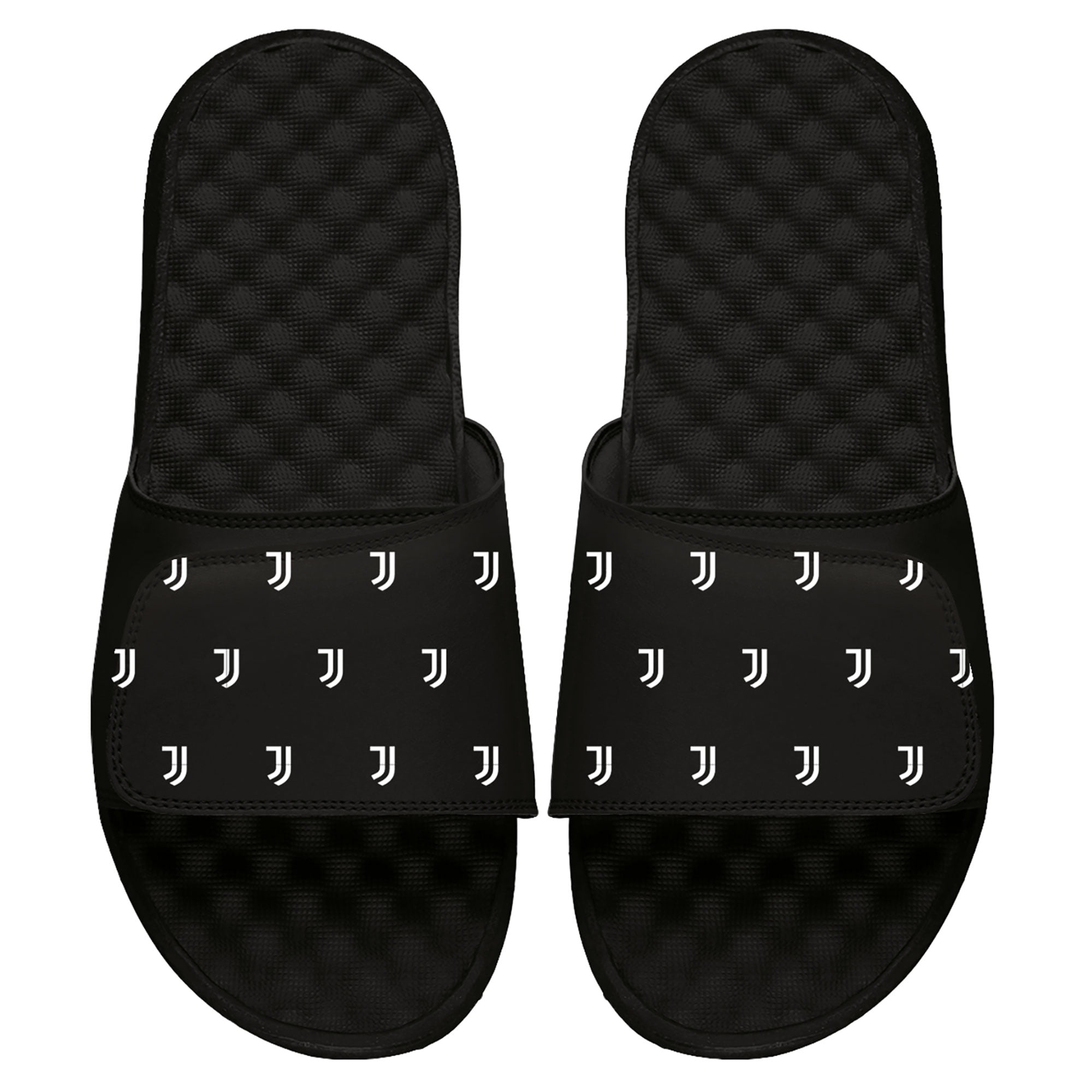 Youth ISlide Black Juventus Pattern Slide Sandals - Walmart.com