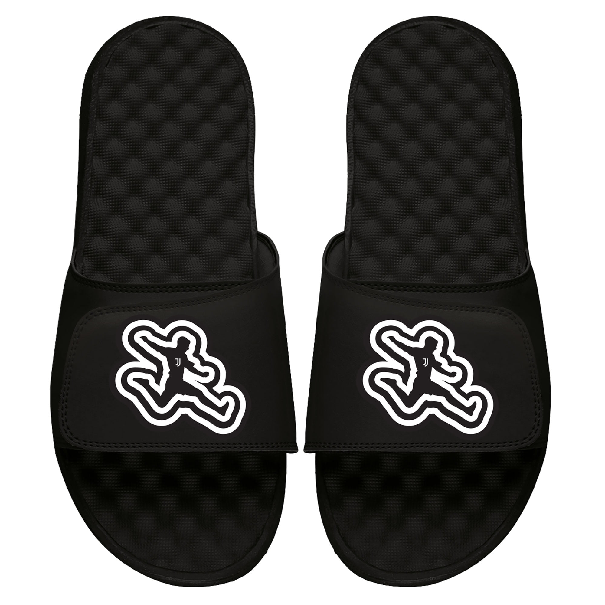 Youth ISlide Black Juventus Player Outline Slide Sandals - Walmart.com