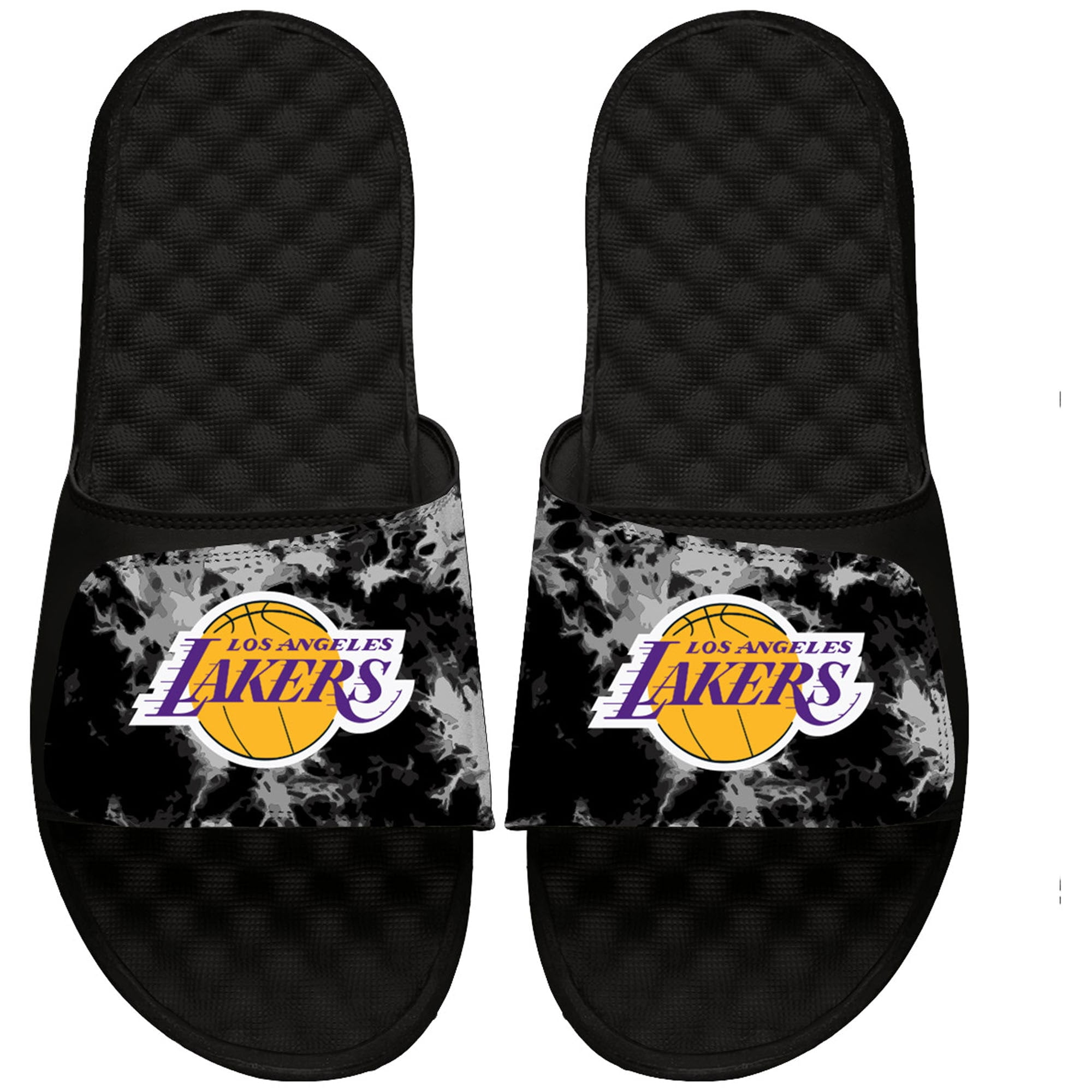 Youth ISlide Black Los Angeles Lakers Acid Wash Slide Sandals - Walmart.com