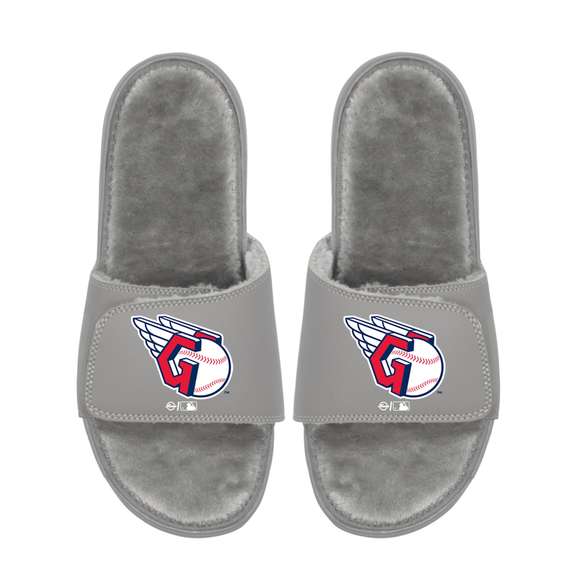 Youth ISlide Cleveland Guardians Logo Fur Slide Sandals - Walmart.com