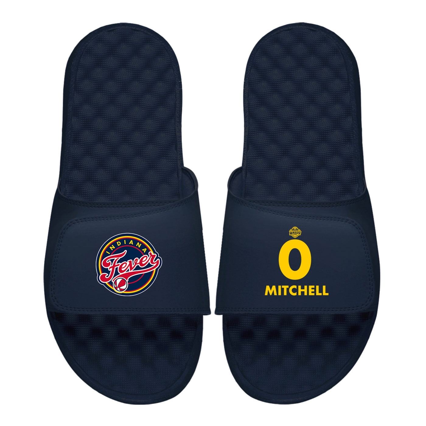 Youth ISlide Kelsey Mitchell Navy Indiana Fever Logo Split Slide ...