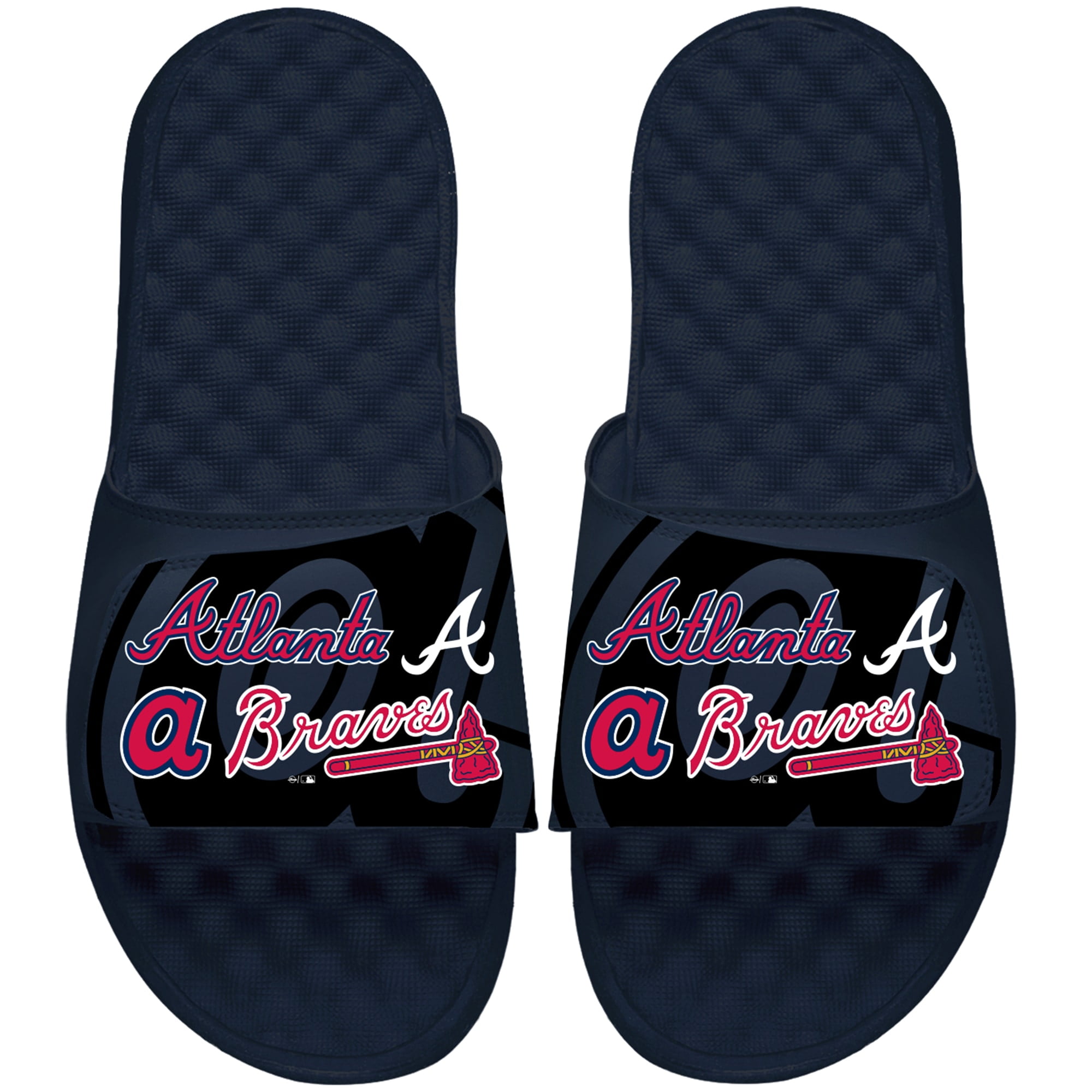 Youth ISlide Navy Atlanta Braves Collage Slide Sandals - Walmart.com