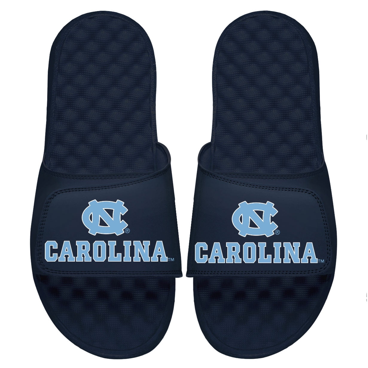 Youth ISlide Navy North Carolina Tar Heels Wordmark Logo Slide Sandals ...