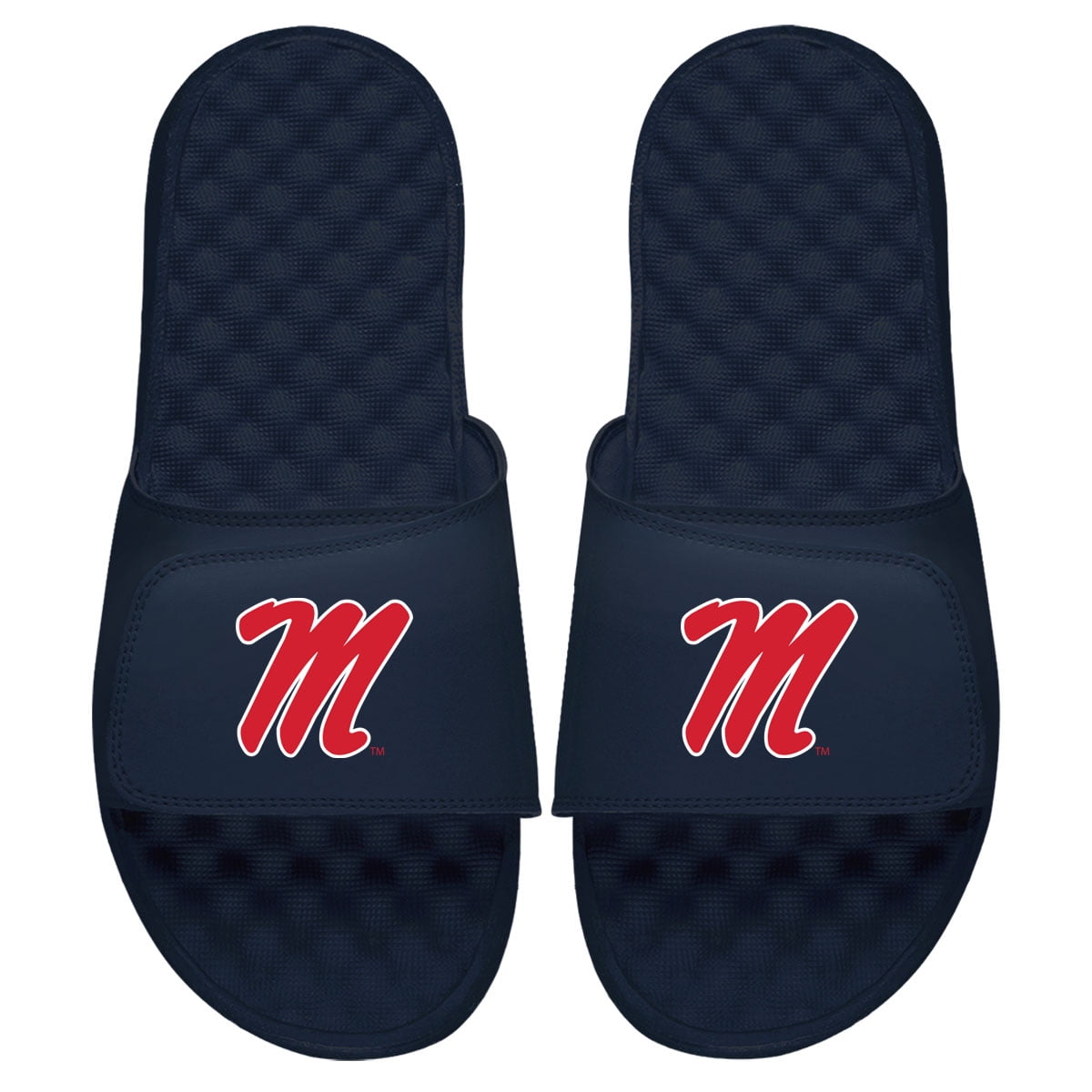 Youth ISlide Navy Ole Miss Rebels Cursive Logo Slide Sandals - Walmart.com