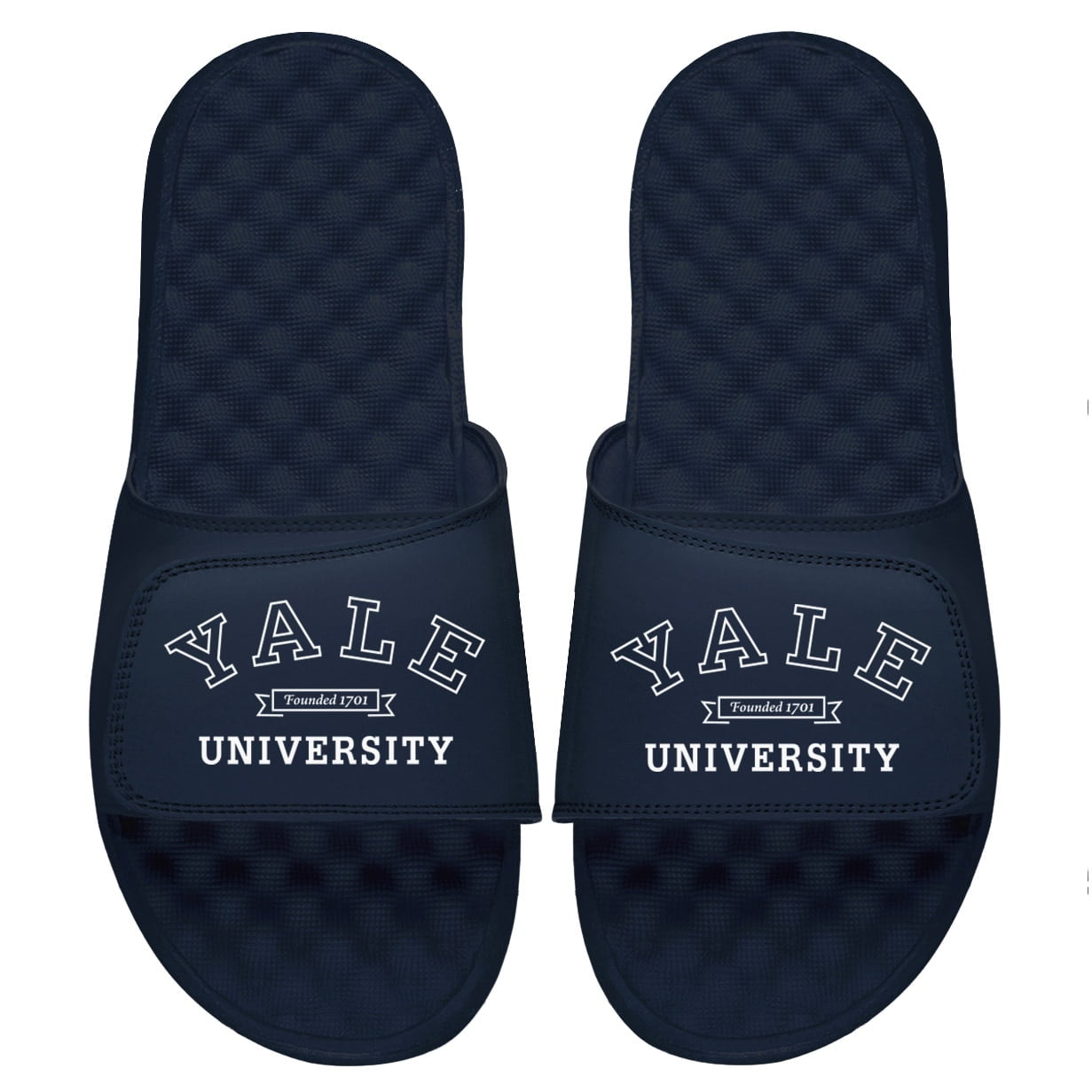 Youth ISlide Navy Yale Bulldogs Banner Logo Slide Sandals - Walmart.com