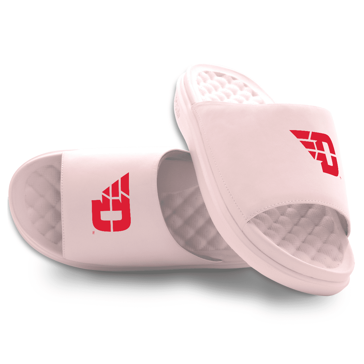 Youth ISlide Pink Dayton Flyers Primary Motive Slide Sandals - Walmart.com