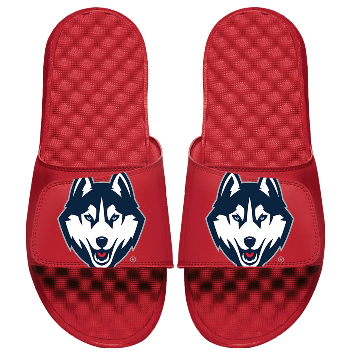 Youth ISlide Red UConn Huskies Oversized Logo Slide Sandals - Walmart.com