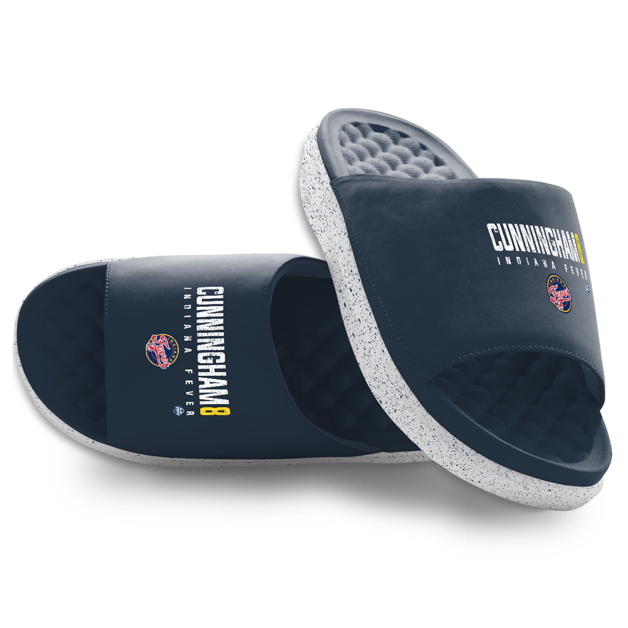 Youth ISlide Sophie Cunningham Navy Indiana Fever Wordmark Motive Slide ...
