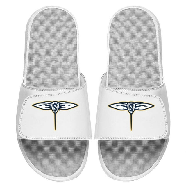 Youth ISlide White Georgia Swarm Primary Logo Slide Sandals - Walmart.com