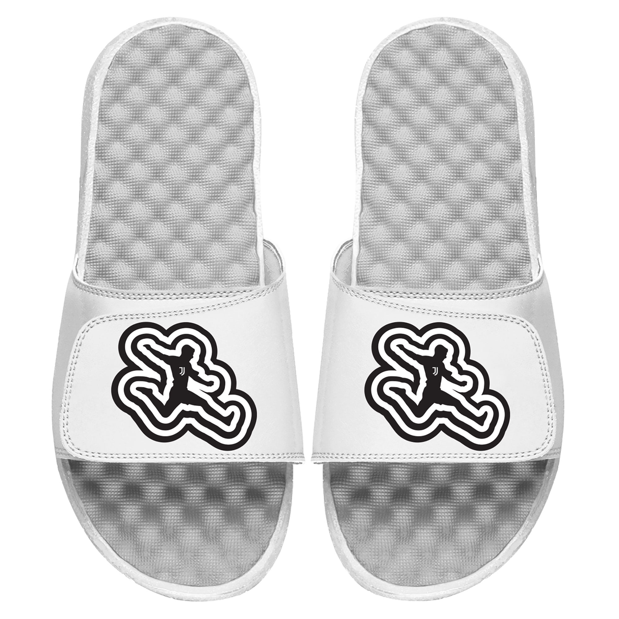 Youth ISlide White Juventus Player Outline Slide Sandals - Walmart.com