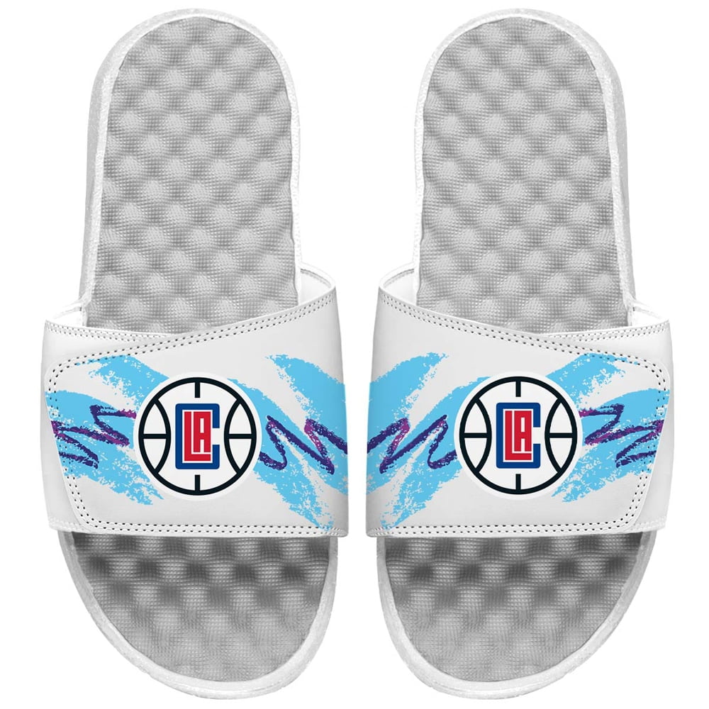 Youth ISlide White LA Clippers 90s Paper Cup Slide Sandals - Walmart.com