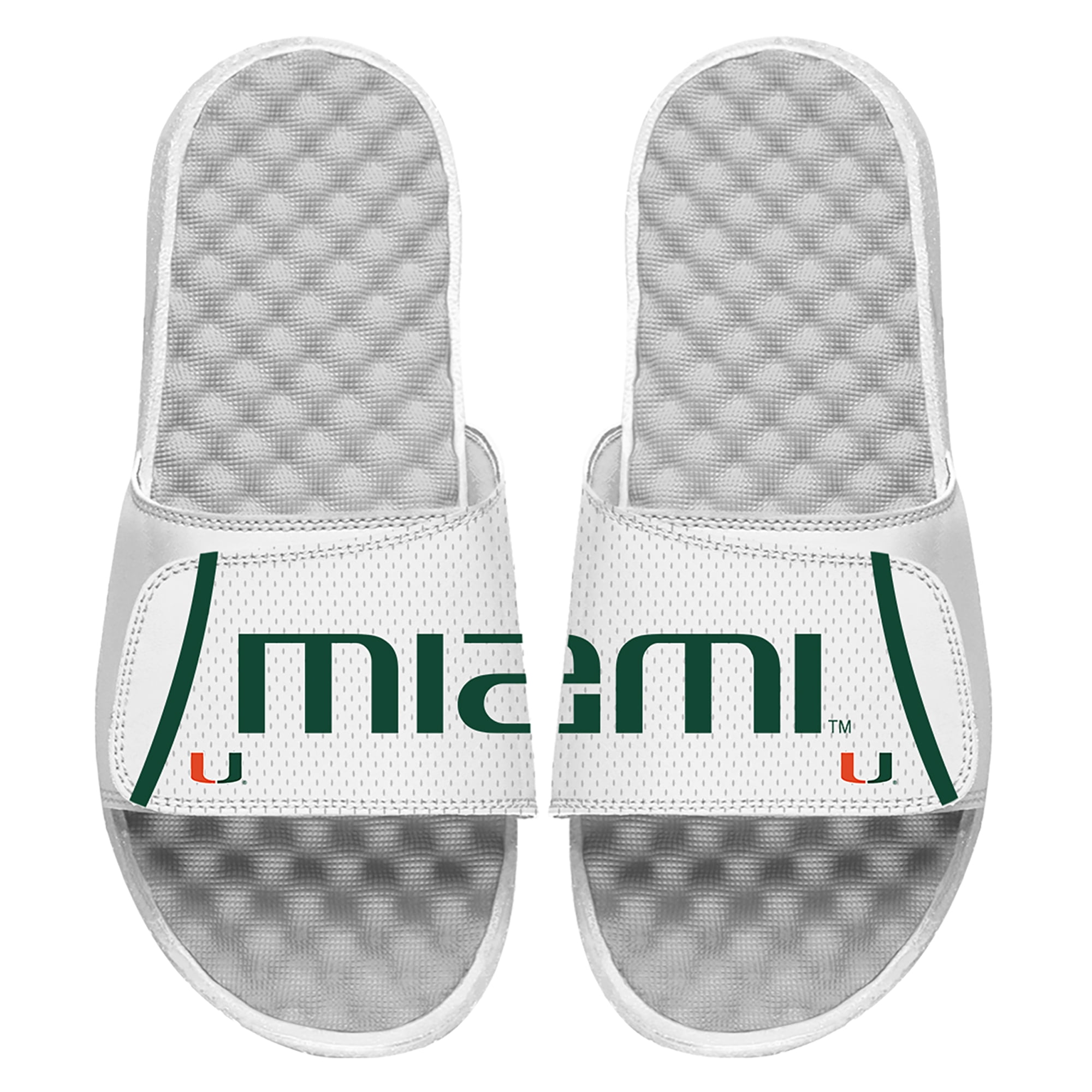 Youth ISlide White Miami Hurricanes Basketball Jersey Pack Slide ...