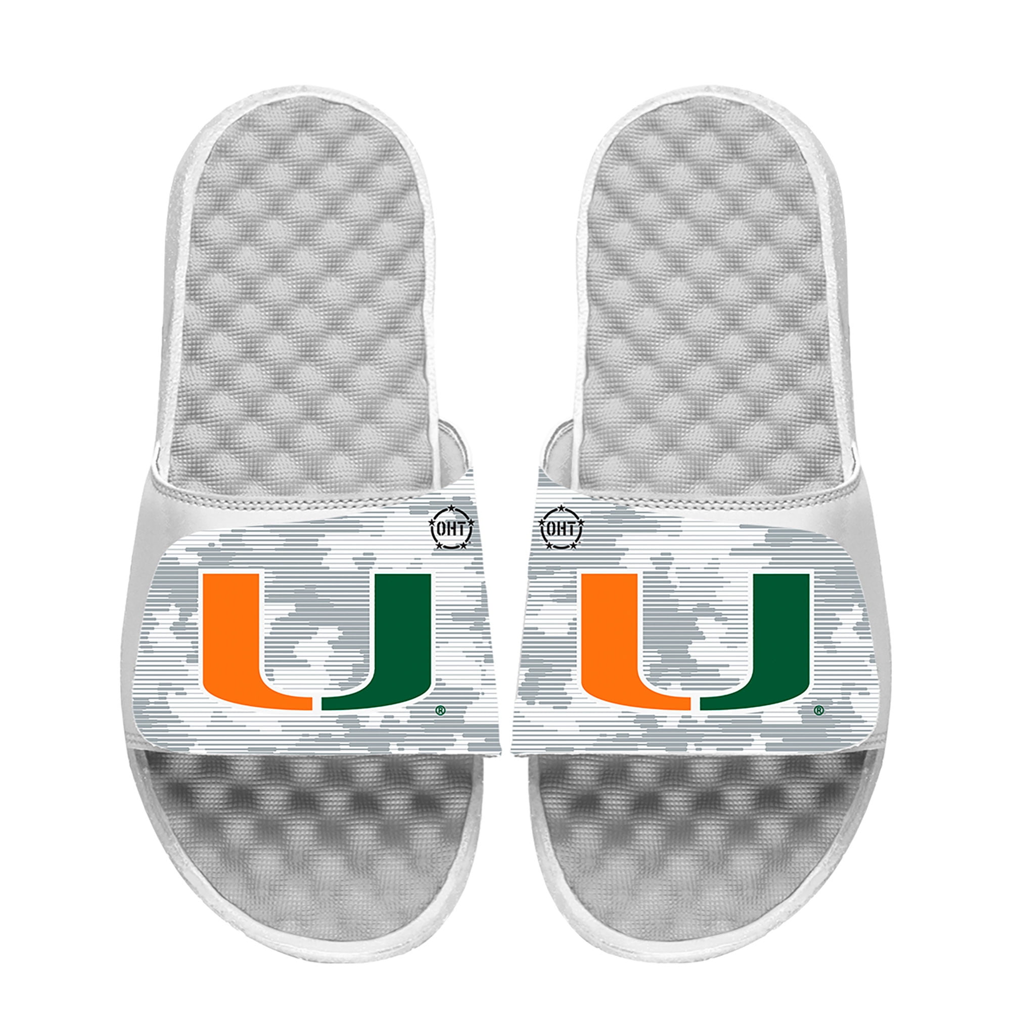Youth ISlide White Miami Hurricanes Camo Slide Sandals - Walmart.com