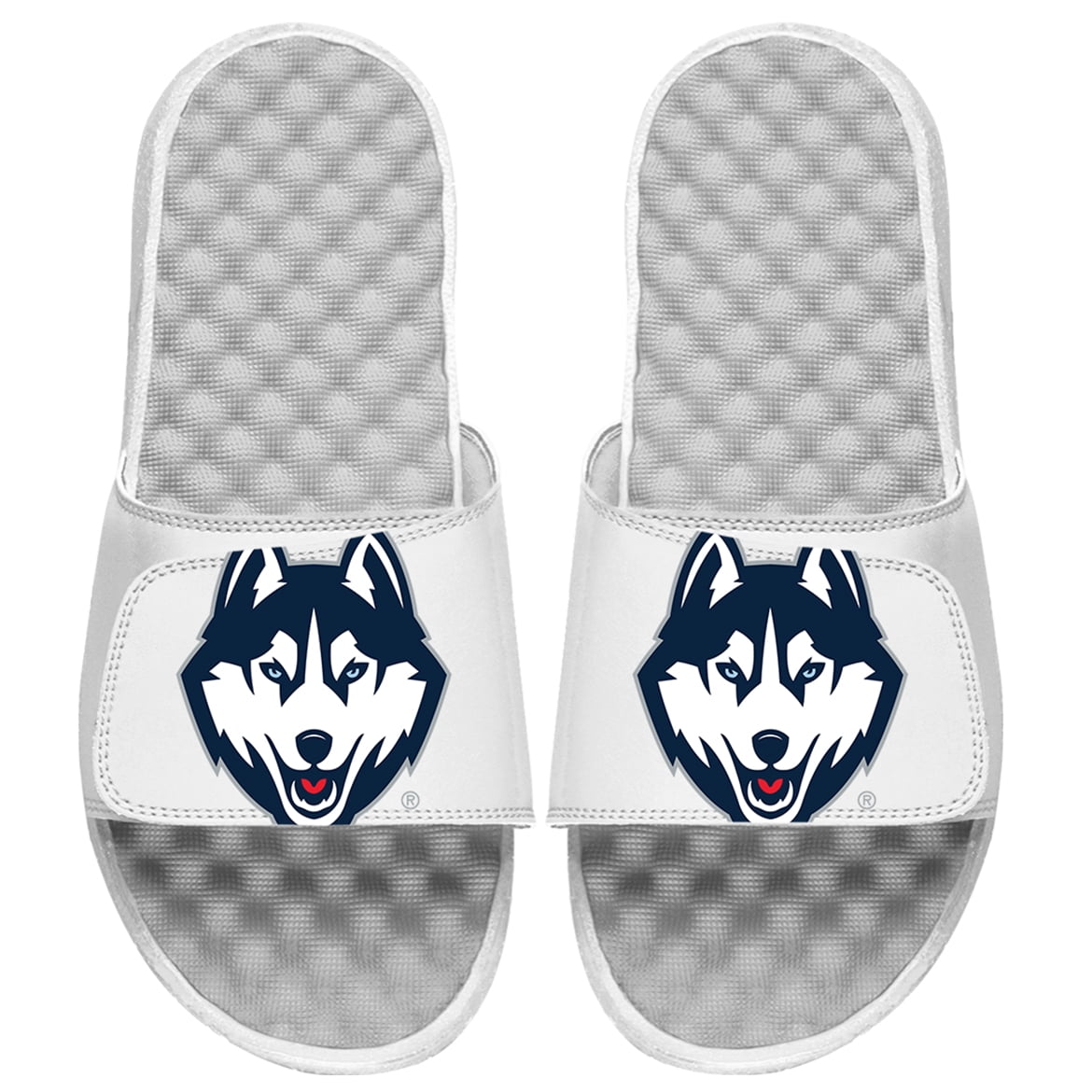 Youth ISlide White UConn Huskies Oversized Logo Slide Sandals - Walmart.com