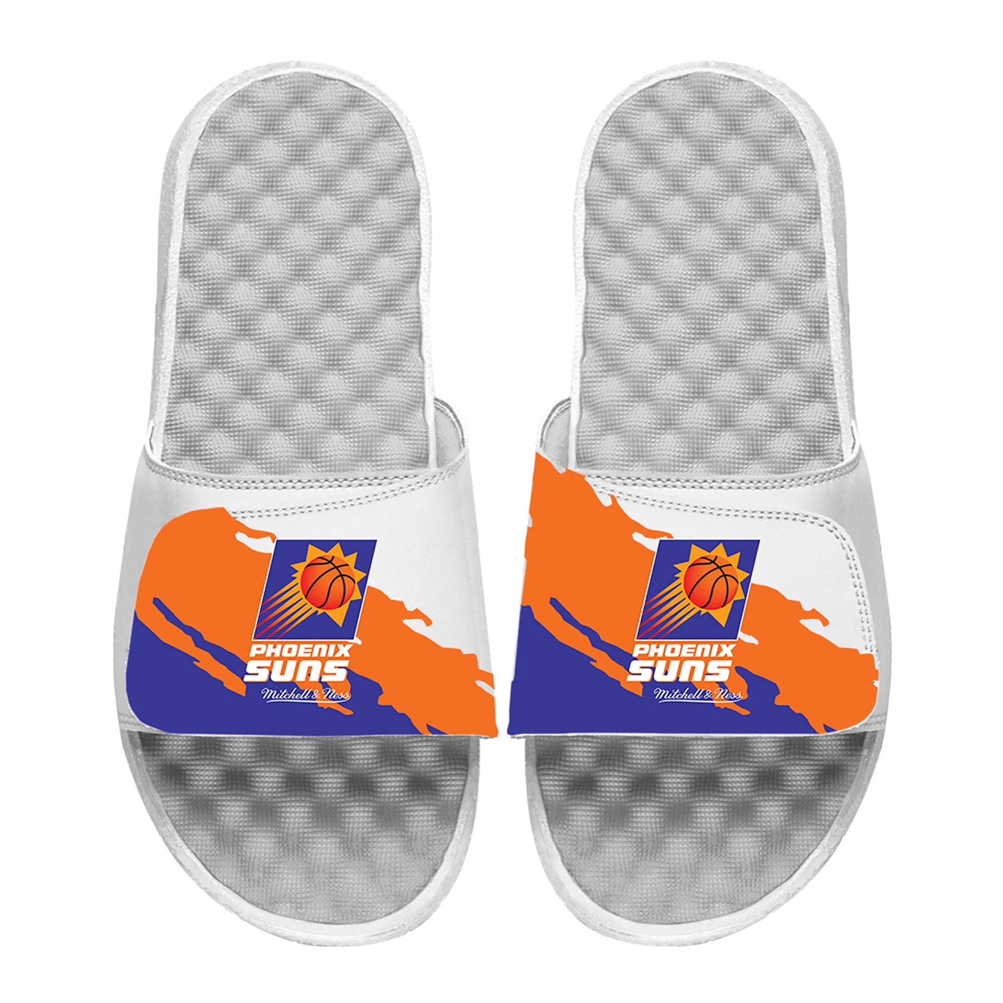Youth ISlide x Mitchell & Ness White Phoenix Suns Paint Stripe Slide ...