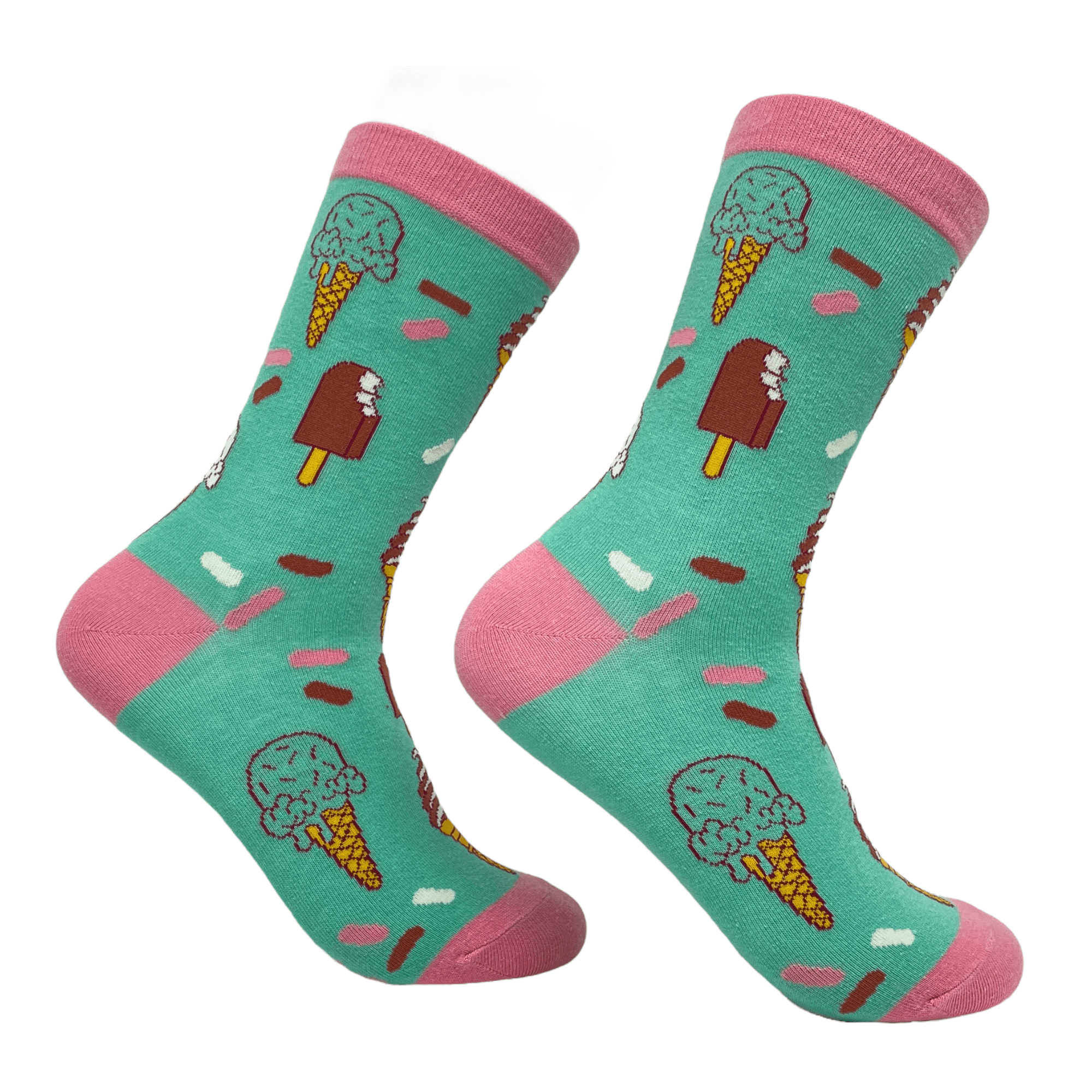Youth Ice Cream Socks Funny Frozen Treat Dessert Vanilla Chocolate Cone ...