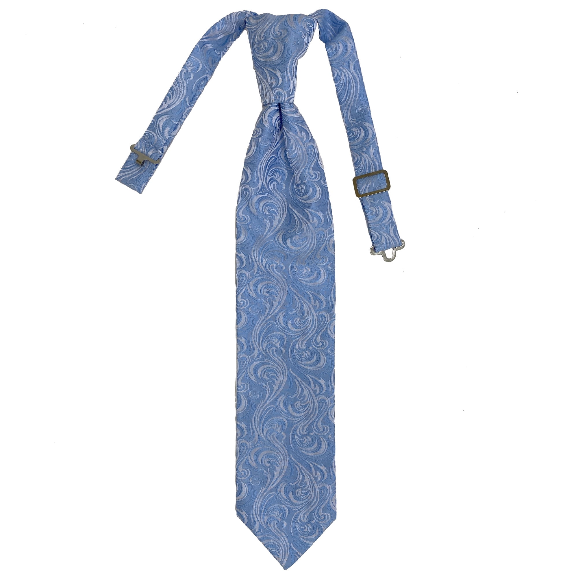 Youth Imperial Dusty Blue Formal Satin Pre-Tied Neck Tie in a Variety ...