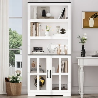 Bookcase with glass doors walmart store