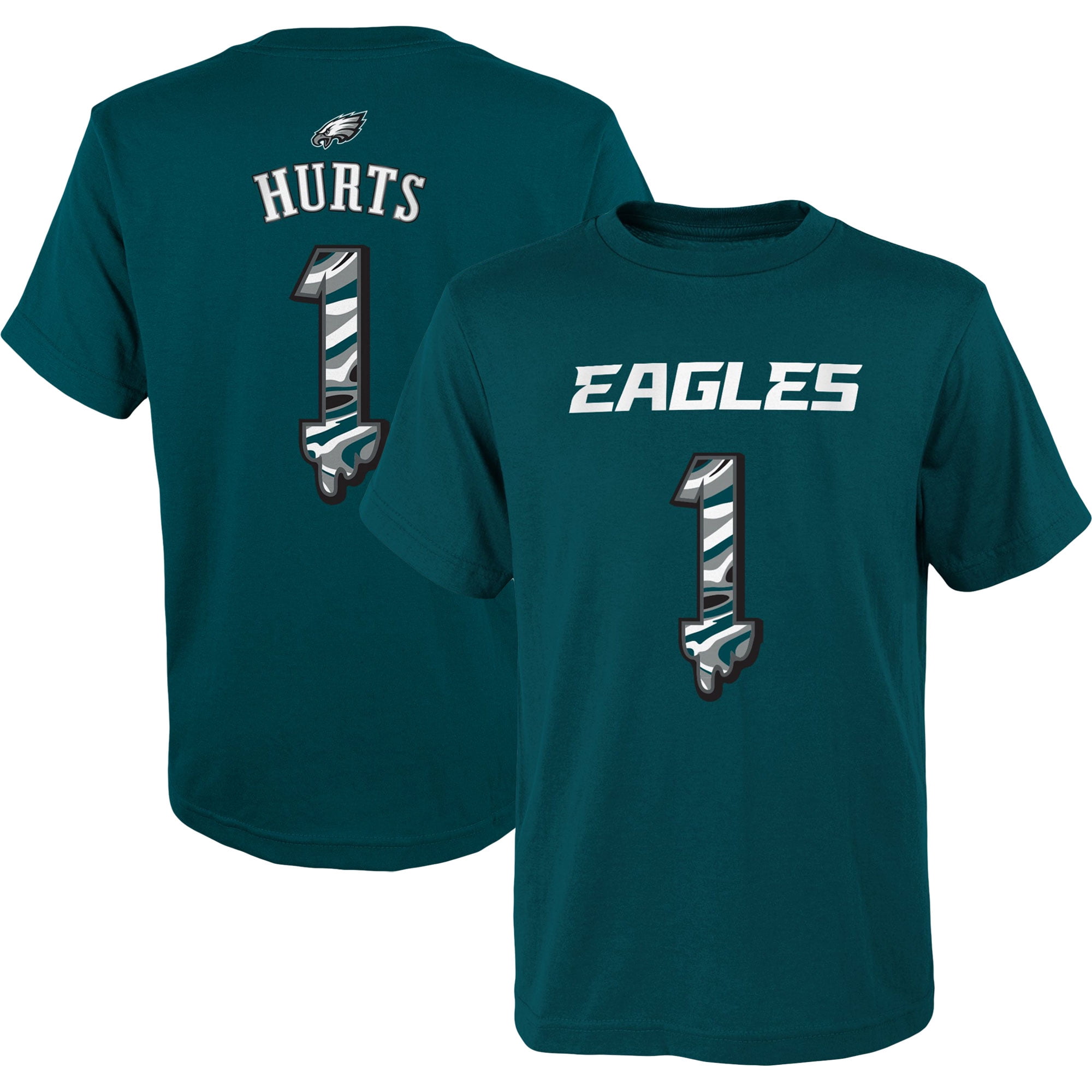 Youth Jalen Hurts Green Philadelphia Eagles Mainliner Drip Player Name ...