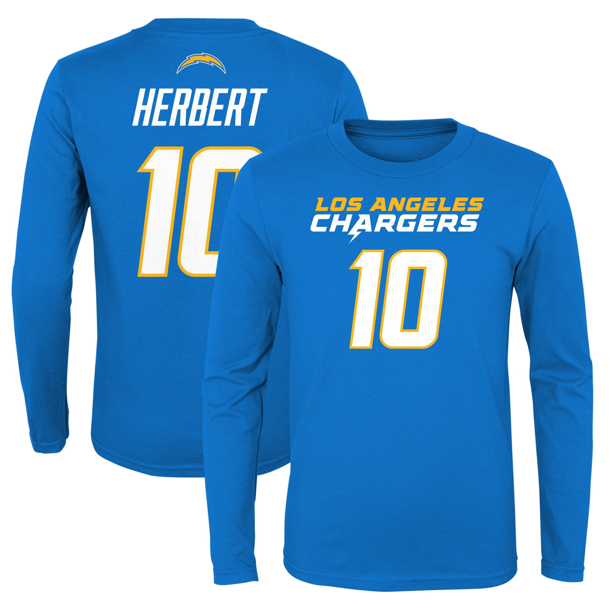 Youth Justin Herbert Powder Blue Los Angeles Chargers Mainliner Player ...