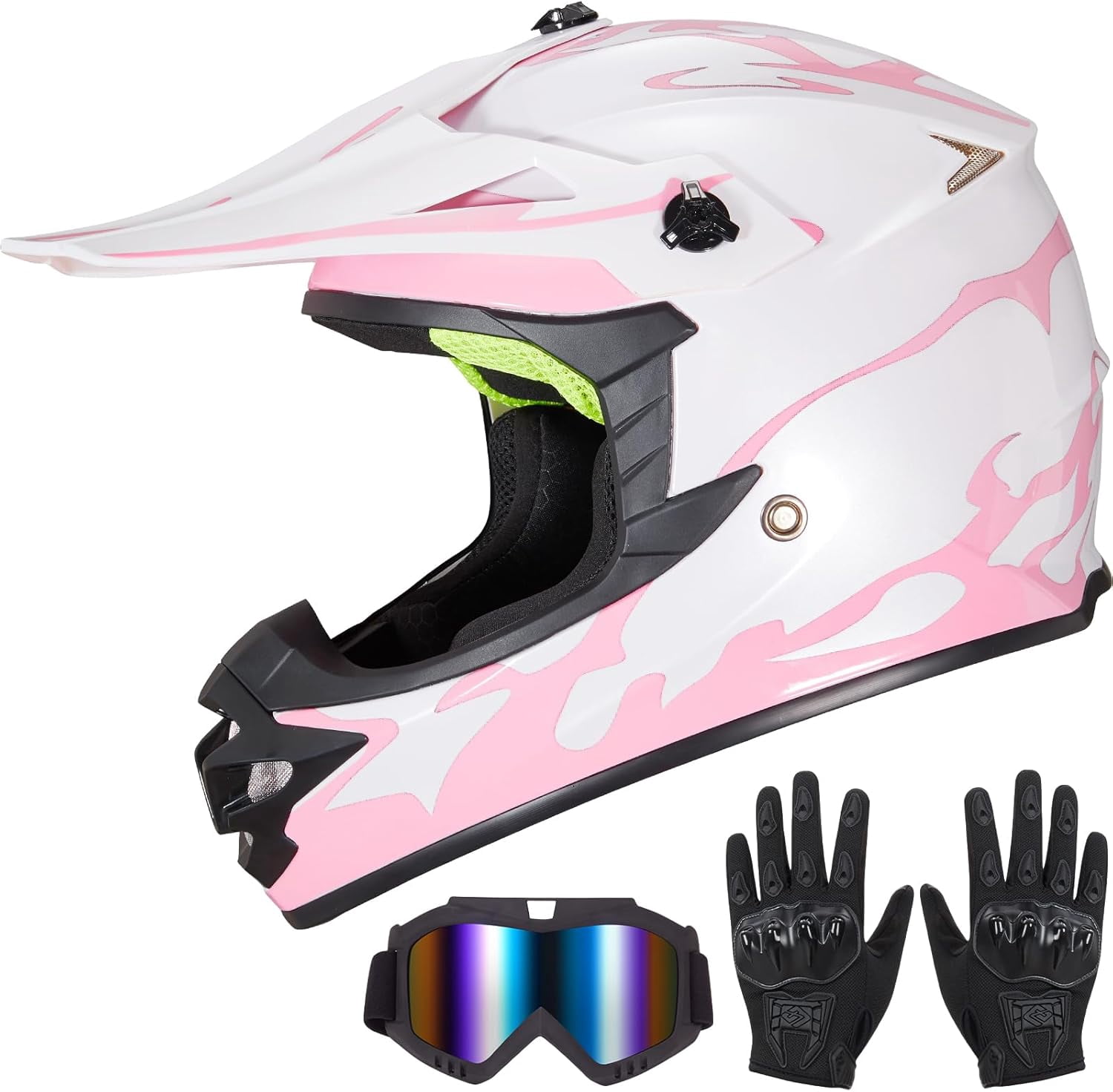 Youth Kids Dirt Bike Helmet for Boys & Girls,F001 Full Face Motorcycle ...