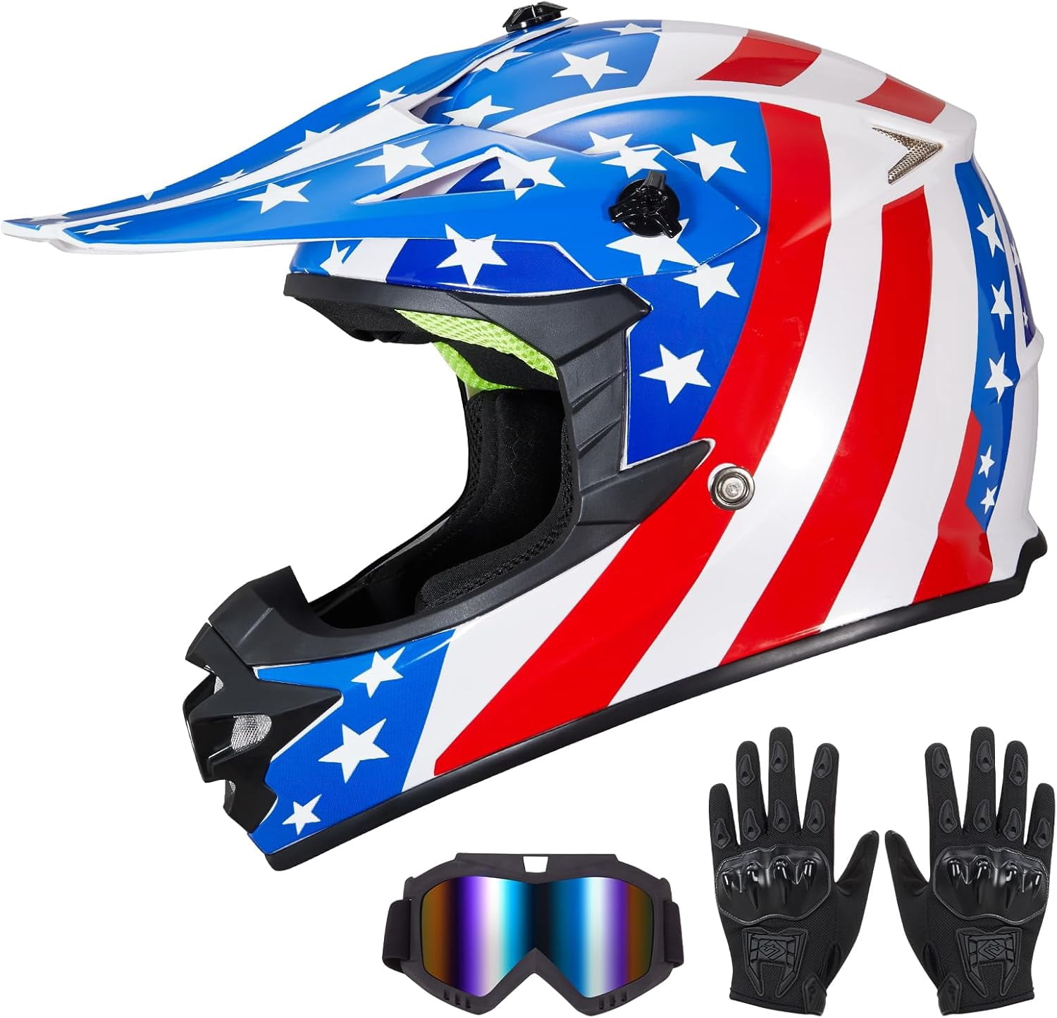 Youth Kids Dirt Bike Helmet for Boys & Girls,F001 Full Face Motorcycle ...