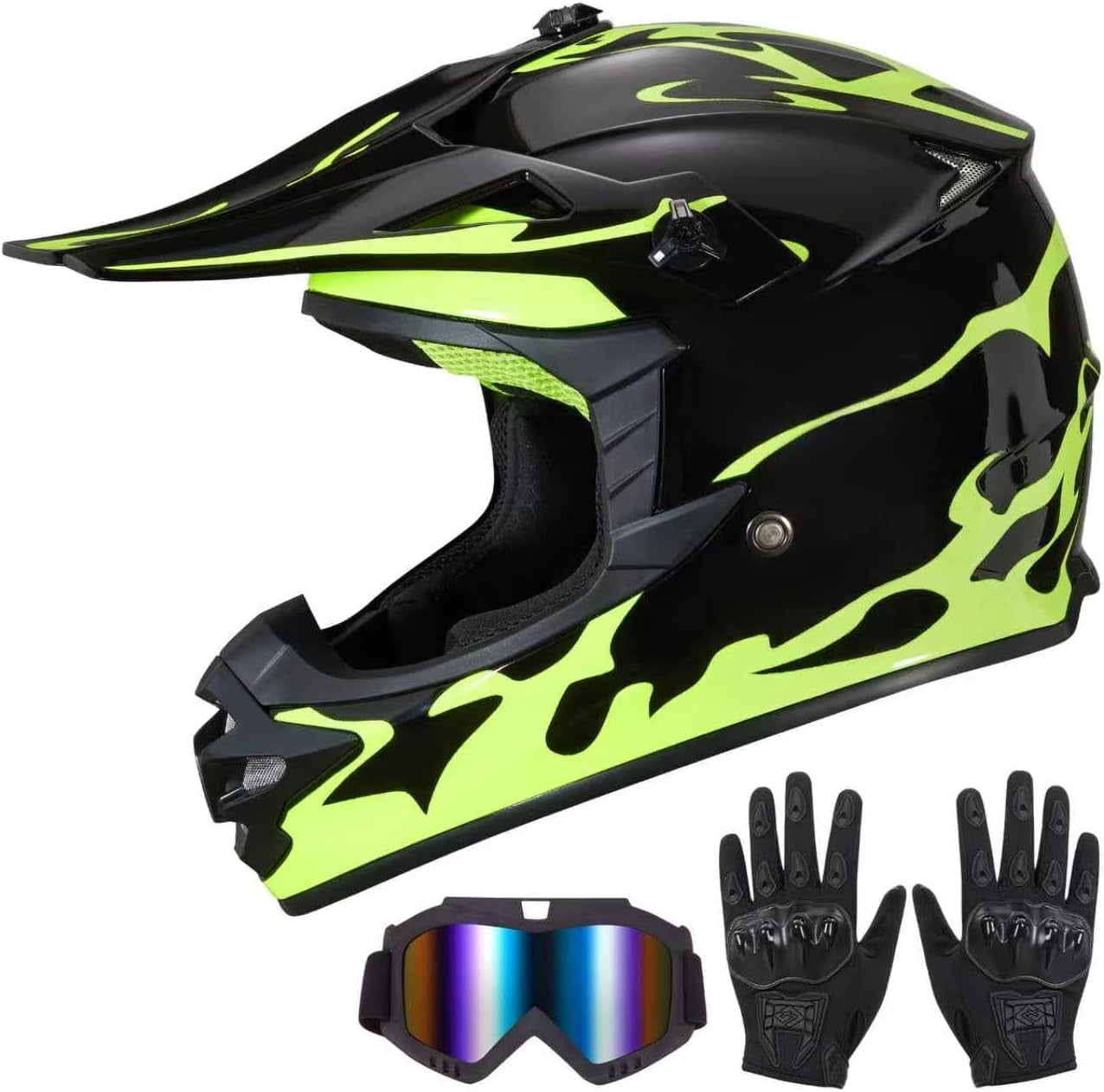Youth Kids Dirt Bike Helmet for Boys & Girls,F001 Full Face Motorcycle ...