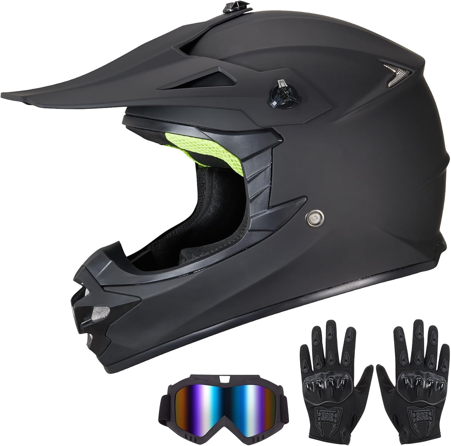 Youth Kids Dirt Bike Helmet for Boys & Girls,F001 Full Face Motorcycle ...