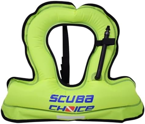Youth Kids Snorkel Vest - Neon Yellow/Blue Safety Floatation Aid, Up to ...