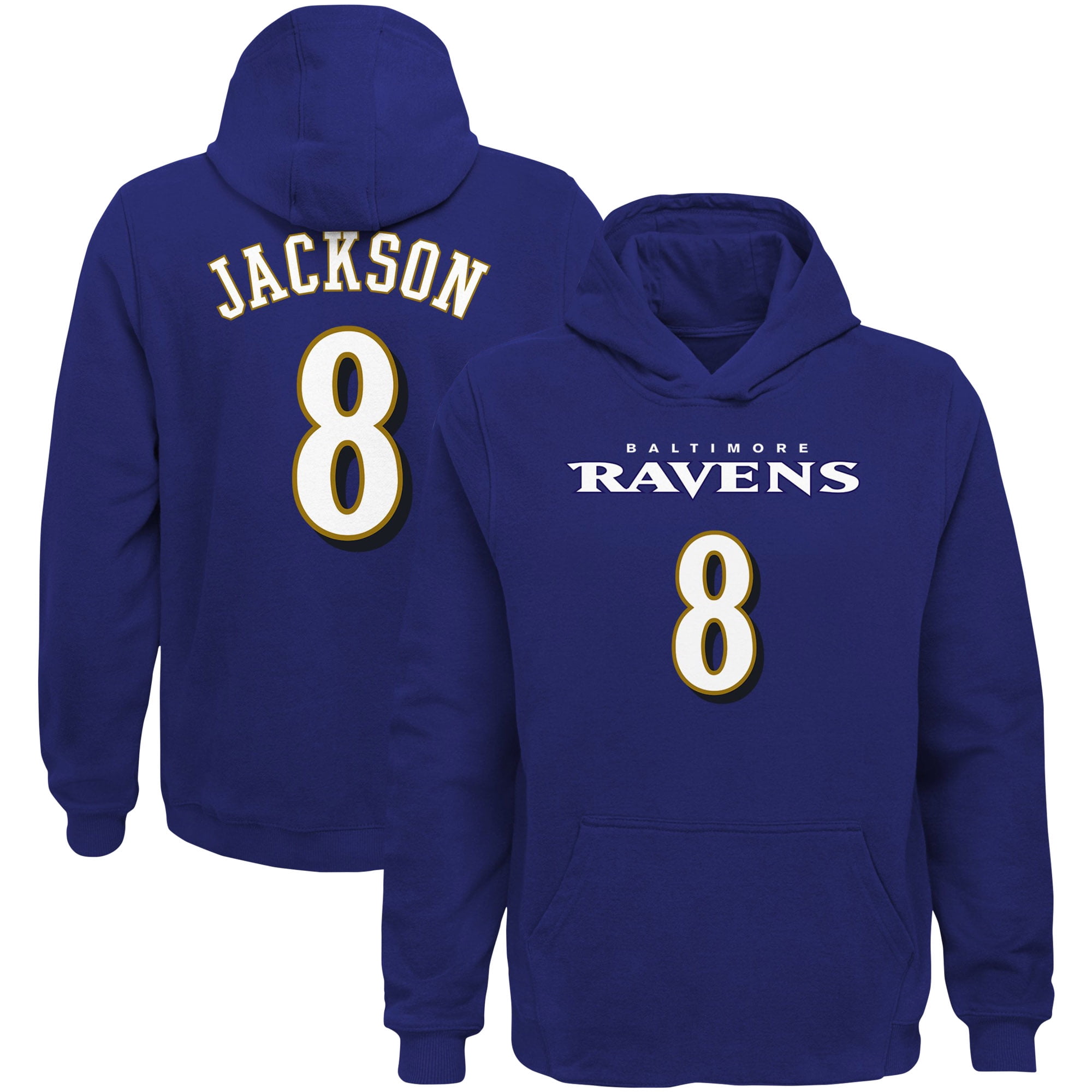 Youth Lamar Jackson Purple Baltimore Ravens Mainliner Player Name ...
