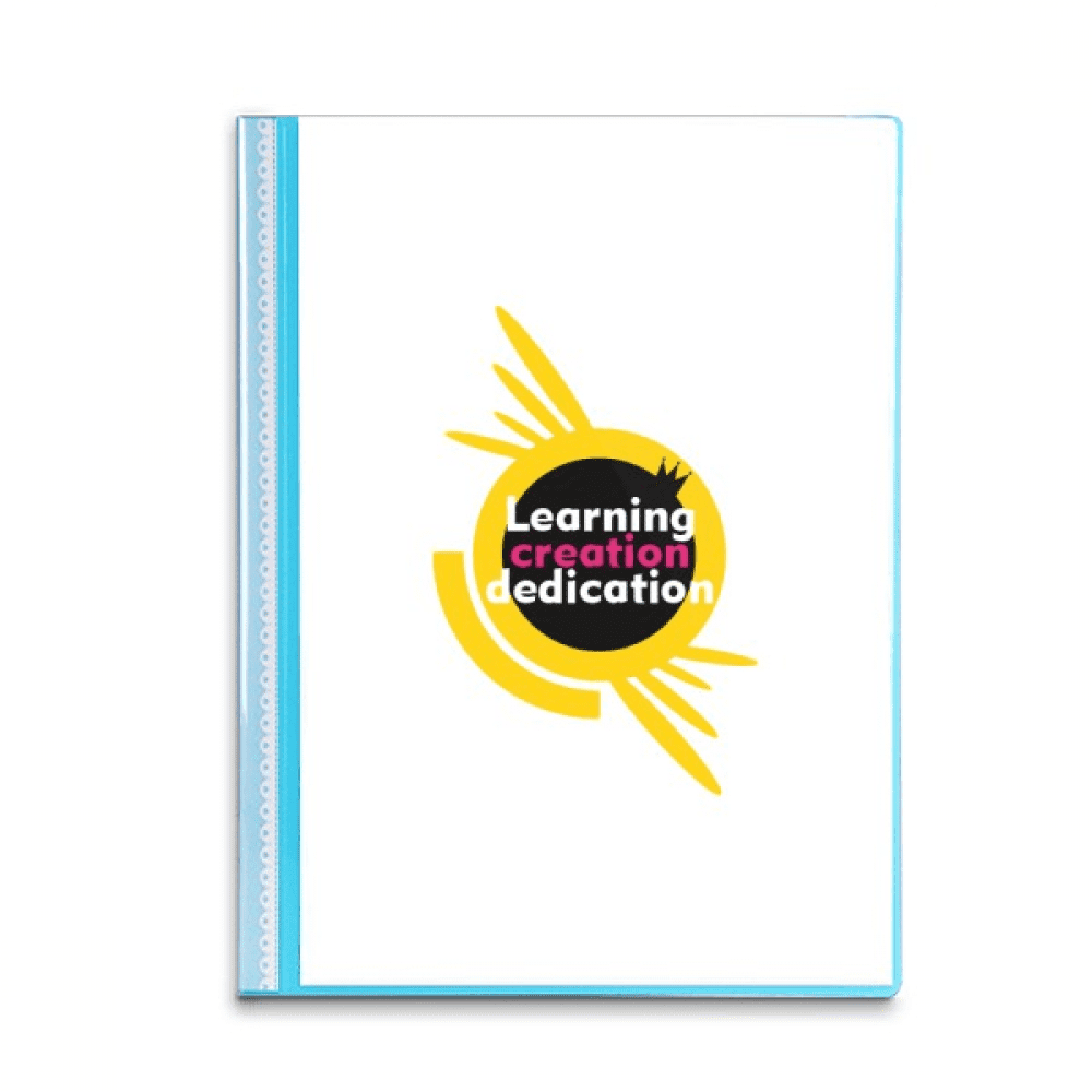 Youth Learning Create Dedication Book Sheet Protectors Portfolio Binder ...
