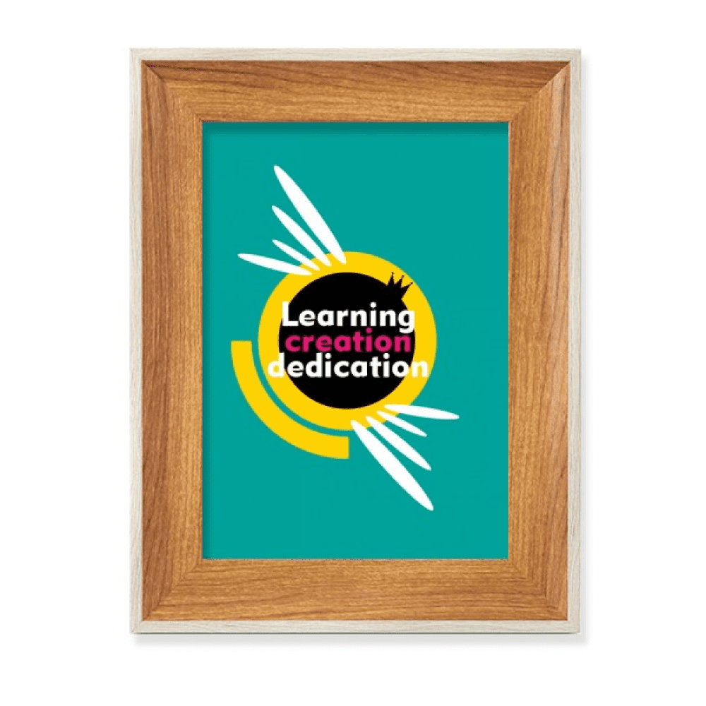 Youth Learning Create Dedication Desktop Wooden Photo Frame Display ...