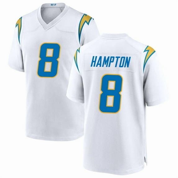 Youth Los Angeles C Hampton 8 White Sports Player Game Stitched Name ...