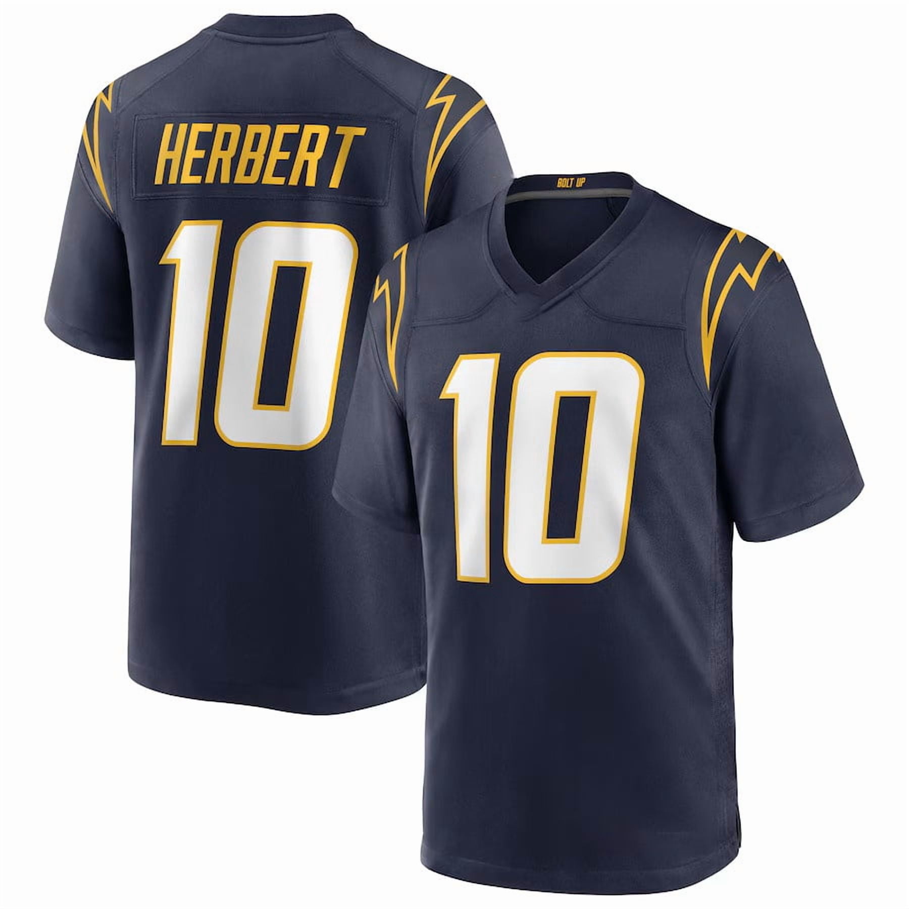 Youth Los Angeles C Herbert 10 Navy Sports Player Game Stitched Name ...