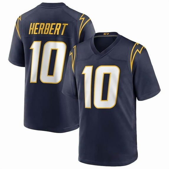 Youth Los Angeles C Herbert 10 Navy Sports Player Game Stitched Name ...