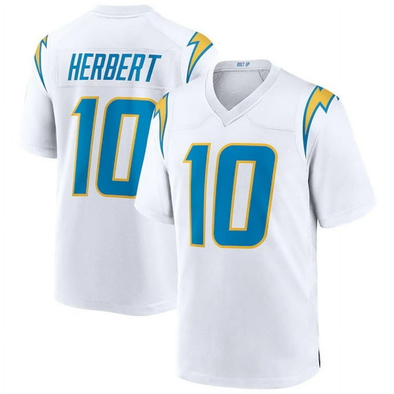 Youth Los Angeles C Herbert 10 White Sports Player Game Stitched Name ...