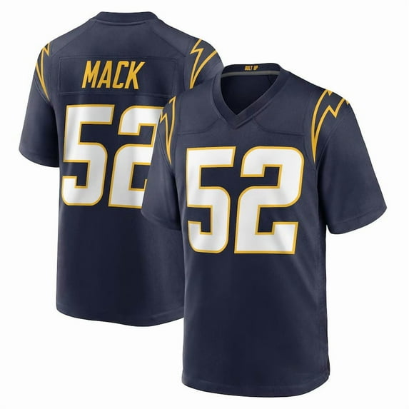 Youth Los Angeles C Mack 52 Navy Sports Player Game Stitched Name ...
