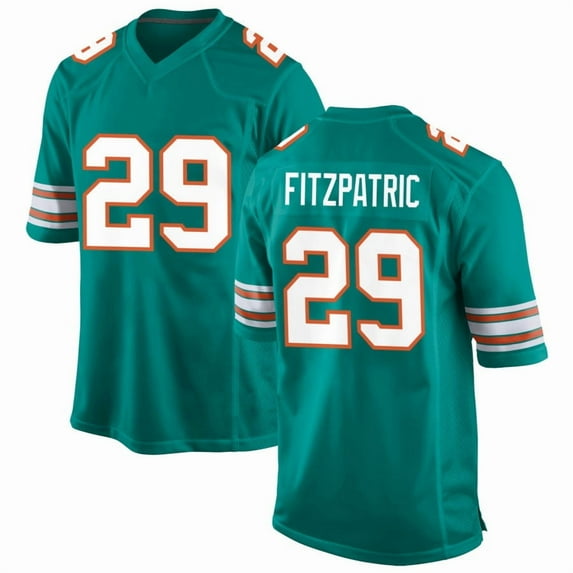 Youth Miami Fitzpatric 29 Aqua Alternate Sports Player Game Stitched ...