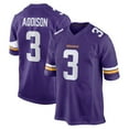 Youth Minnesota Addison 3 Purple Sports Player Game Stitched Name ...