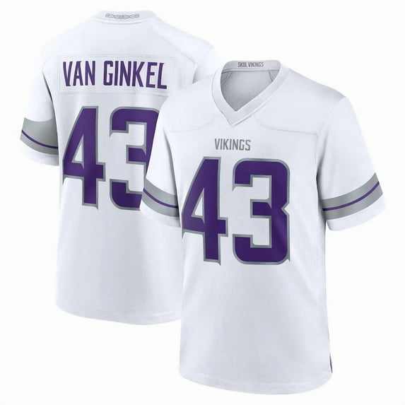 Youth Minnesota Van Ginkel 43 White Alternate Sports Player Game ...