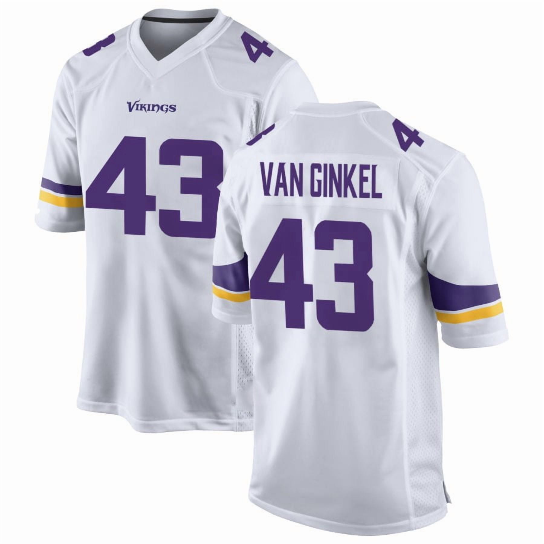 Youth Minnesota Van Ginkel 43 White Sports Player Game Stitched Name ...