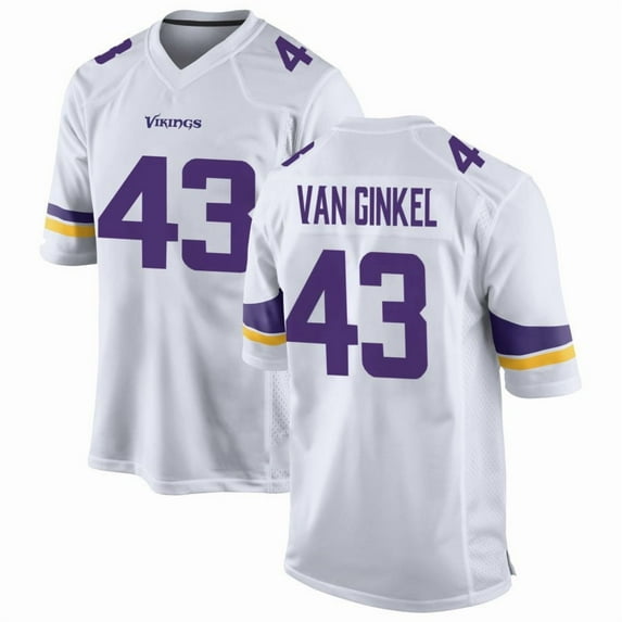Youth Minnesota Van Ginkel 43 White Sports Player Game Stitched Name ...