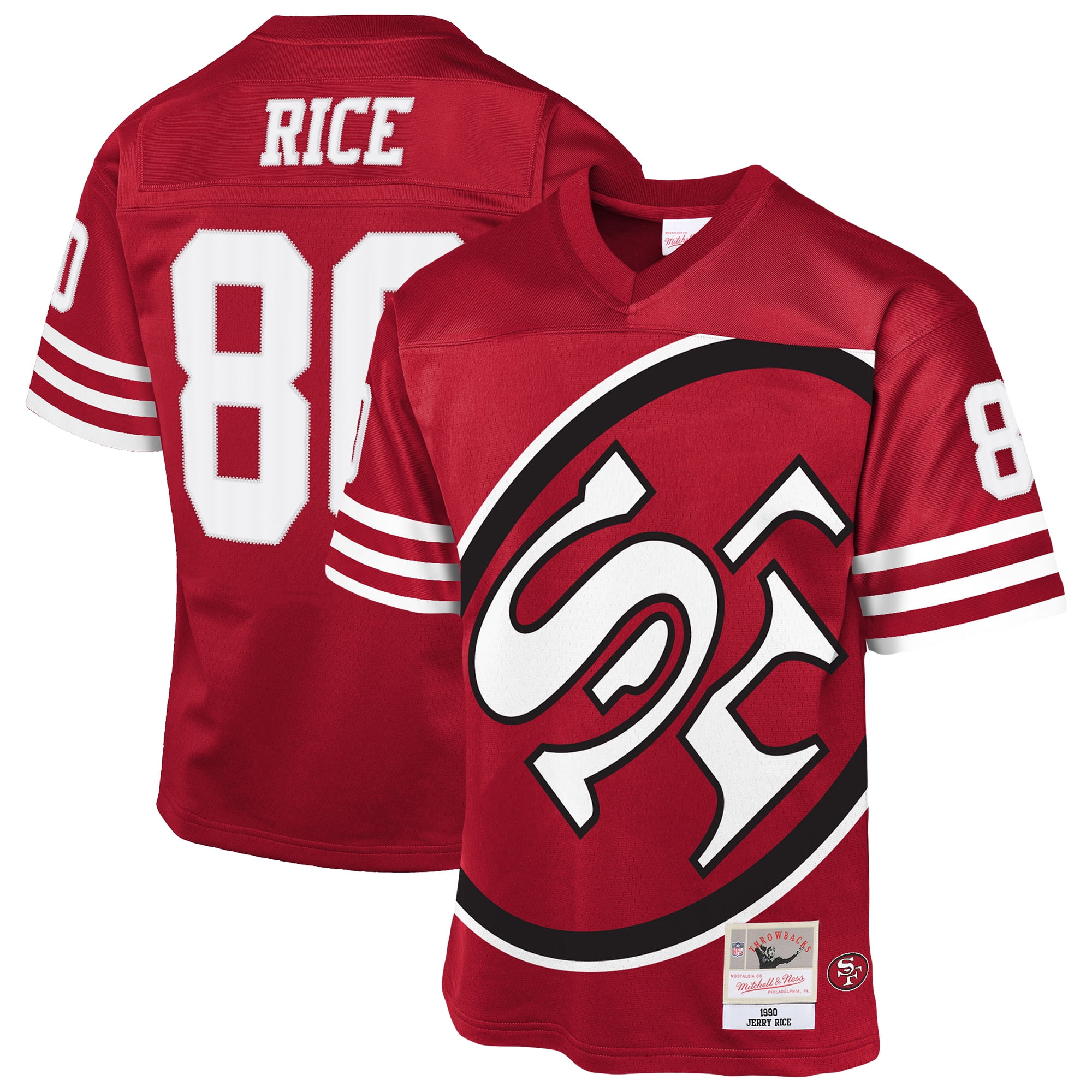 Youth-Mitchell & Ness Jerry Rice Scarlet San Francisco 49ers 1990 ...