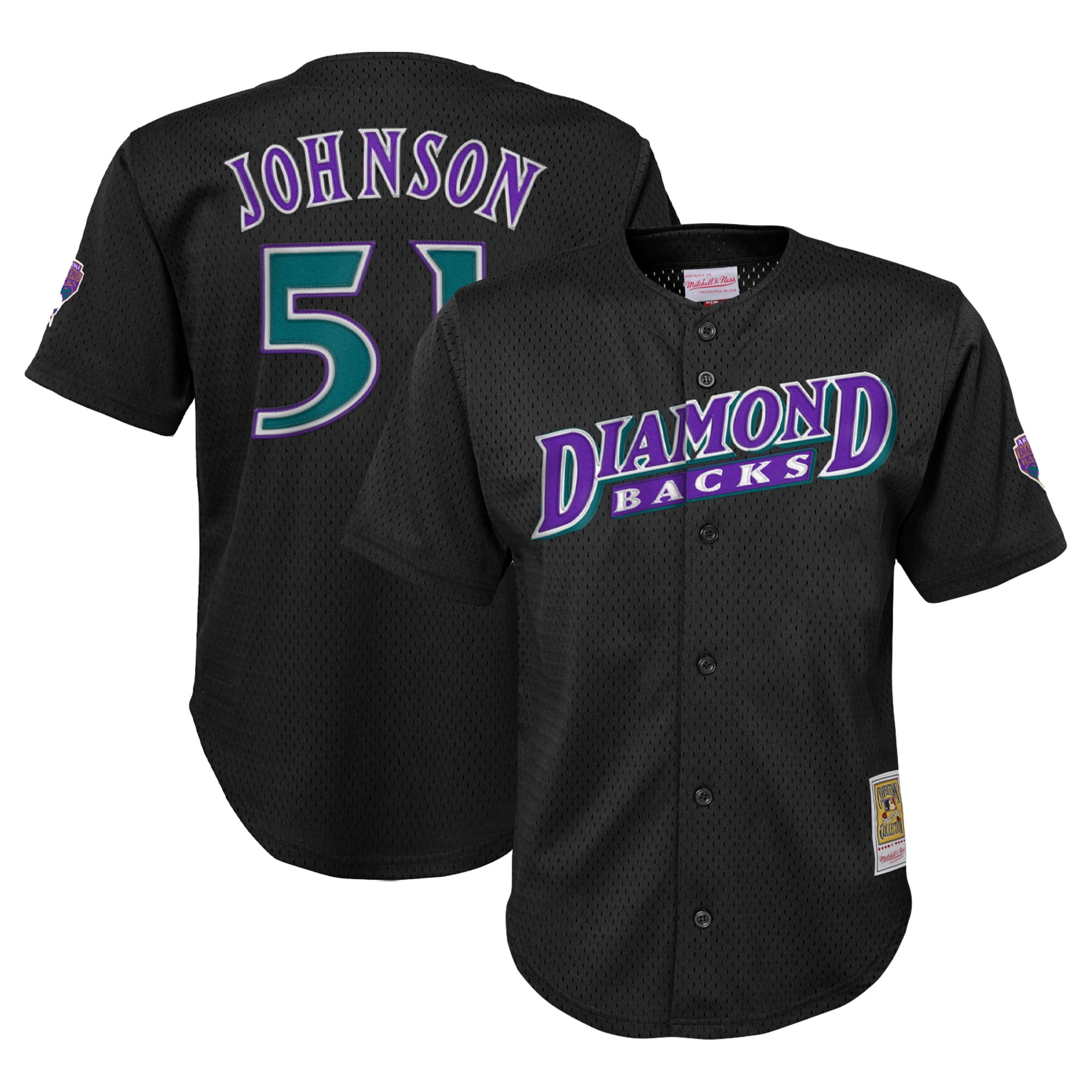 Youth Mitchell & Ness Randy Johnson Black Arizona Diamondbacks ...