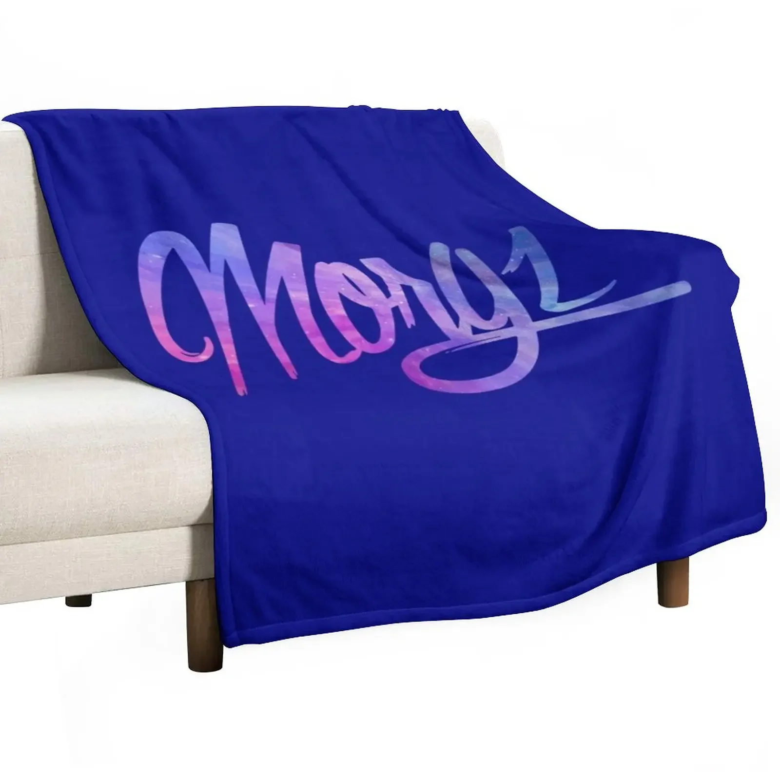 Youth Morgz Galaxy Logo Throw Blanket Polar rative Throw Blankets ...