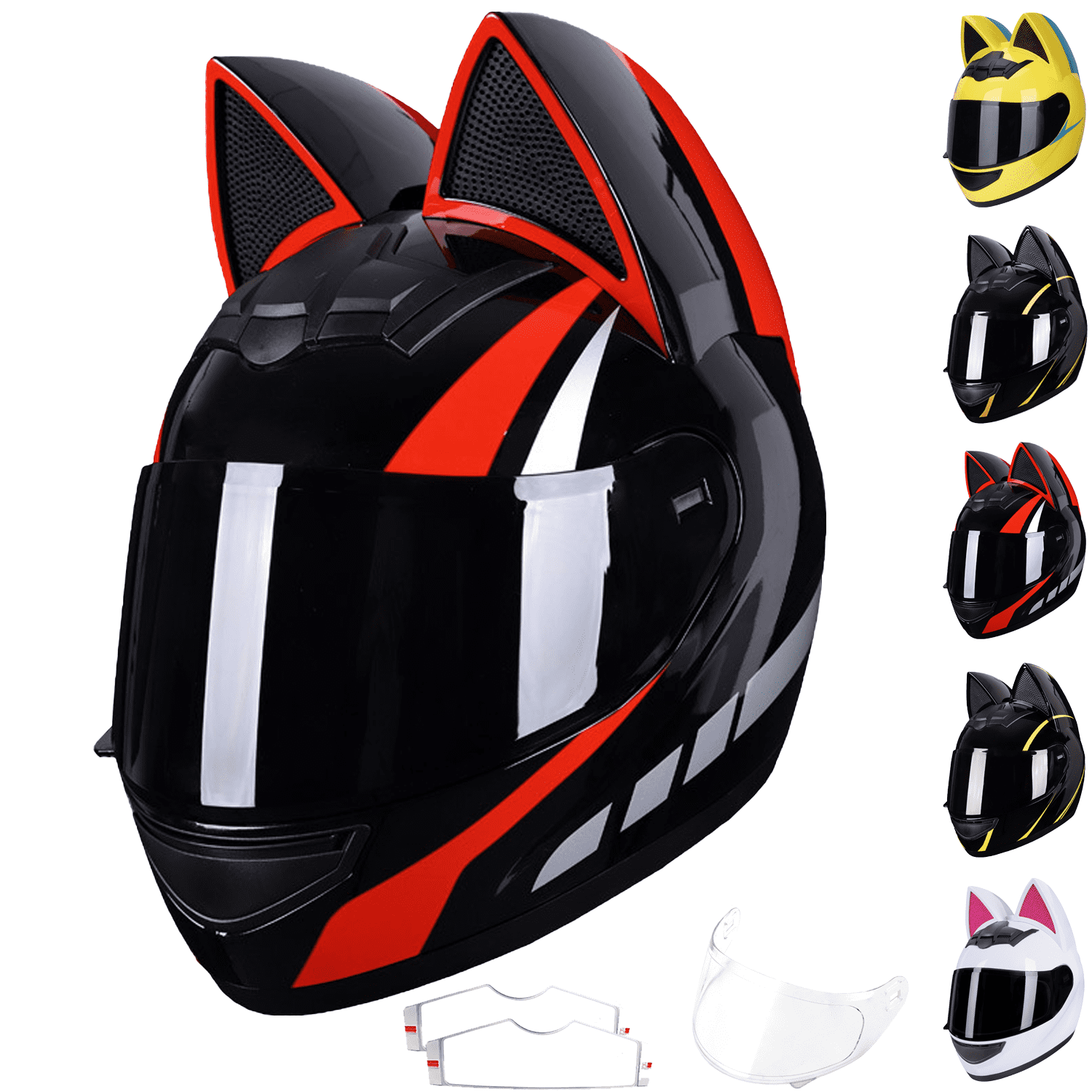 Youth Motorcycle Helmet,2025 New Cat Motorcycle Helmet,Dot/Fmvss-218 ...