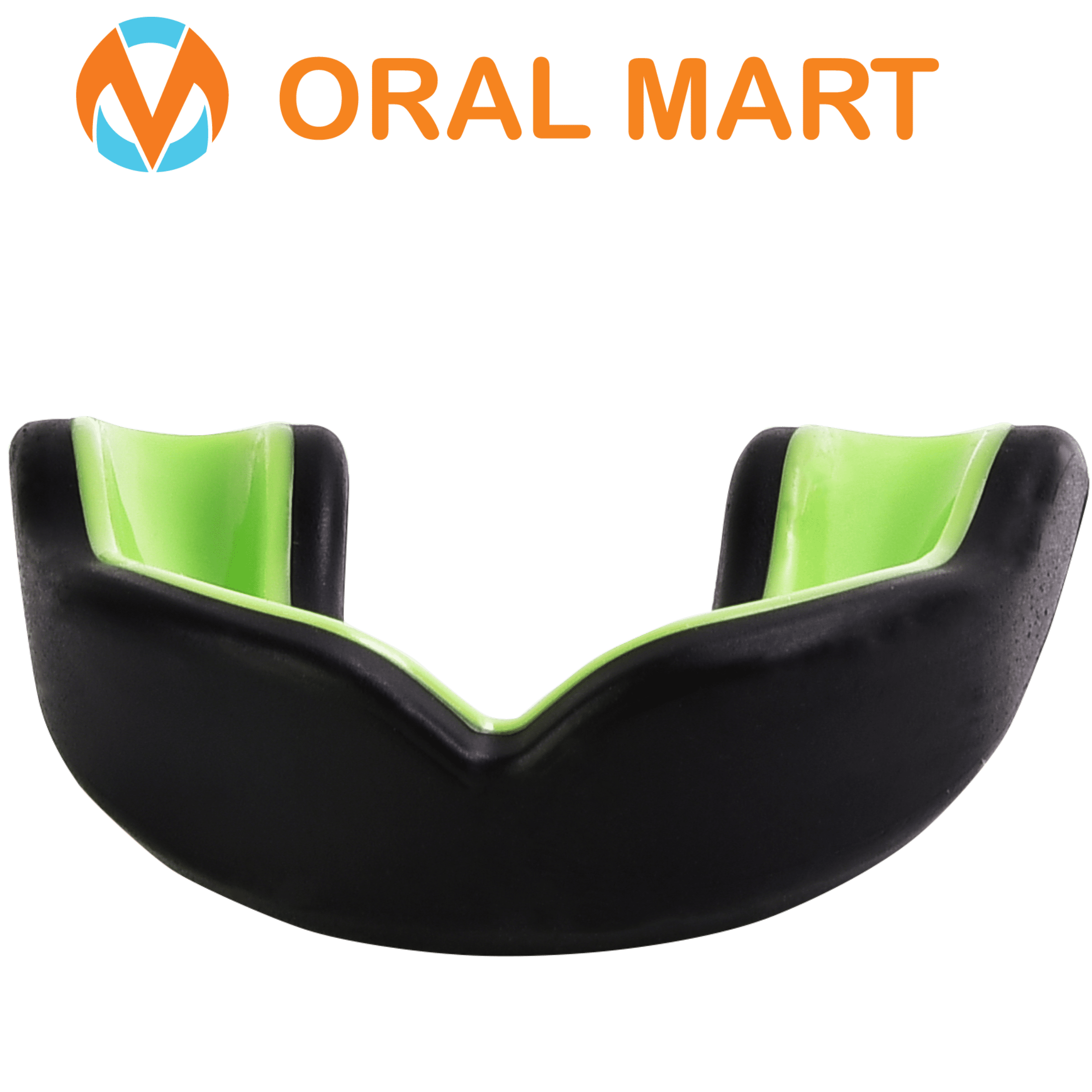 Oral Mart Premium Sports Mouth Guard for Kids - Black/Green (Youth ...